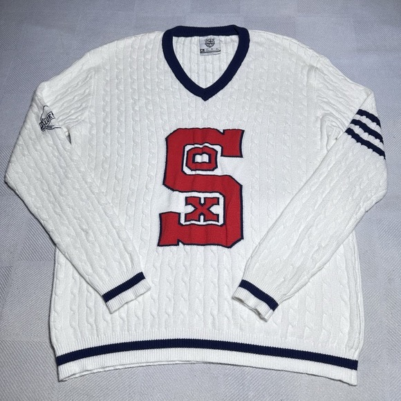 Sweaters | Chicago White Sox Cable Knit Sweater Mens Xl 125th ...